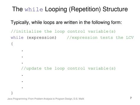 ppt chapter 4 control structures ii powerpoint presentation free