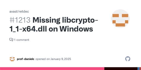 Missing Libcrypto 11 X64dll On Windows · Issue 1213 · Avastretdec