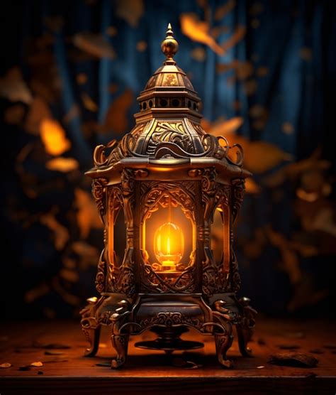 Free Photo Dark Style Lamp Design