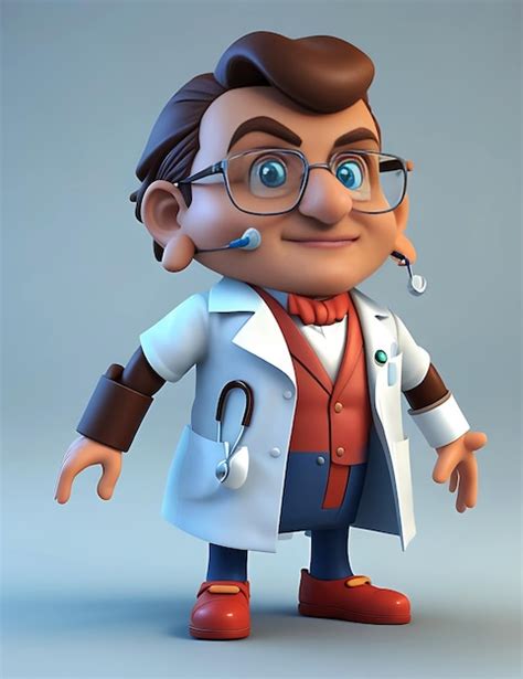 Premium Ai Image Animation Of 3d Doctor Character