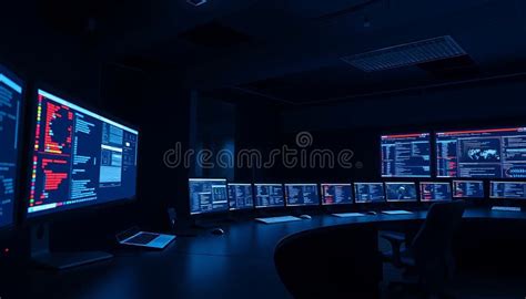 Server Room Data Center It Infrastructure View Generative Ai Stock Illustration Illustration