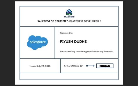 Finally Salesforce Certified Platform Developer I Thanks A Lot Sudhanshu Jain ☁ And Prateek