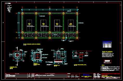 Pump Cabin Foundation Dwg Block For Autocad • Designs Cad