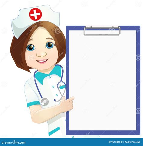 Woman Doctor Stock Vector Illustration Of Healthy Blank 96188154