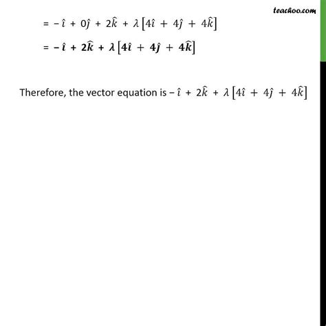 Example 7 Find Vector Equation For Line 1 0 2 3 4 6