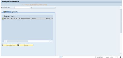 PC00 M08 ODOC SAP Tcode Off Cycle Workbench On Demand Paymt Transaction Code
