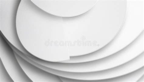 Geometric Abstract Design Featuring Overlapping White Layers Creating A Bright And Modern