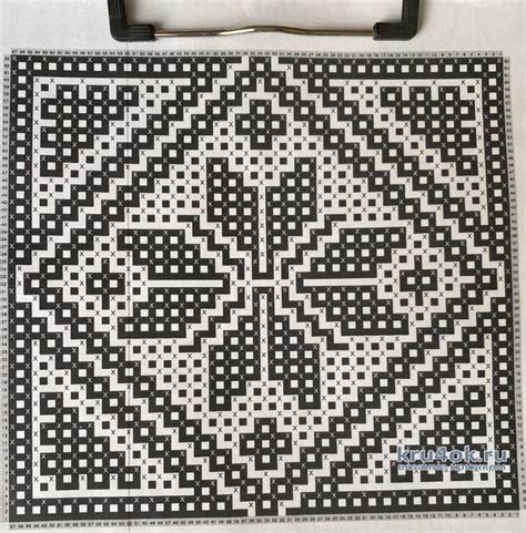 Плед в технике мозаичное вязание крючком Работа Николая Мошкина