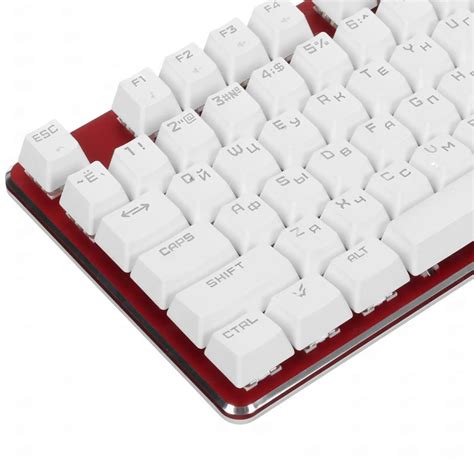 Игровая клавиатура проводная механическая Kailh Red клавиш 104 Usb красная Techfurn 1