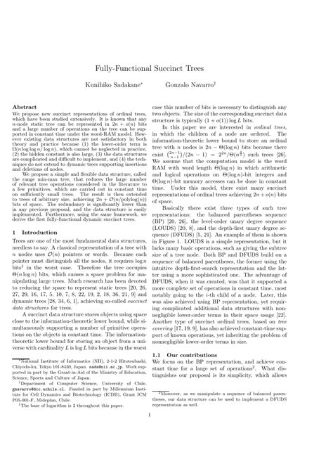 pdf fully functional succinct trees
