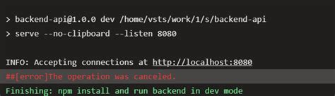 Nodemon Appjs Stops Execution Of Succeeding Steps · Issue 14670 · Microsoftazure Pipelines