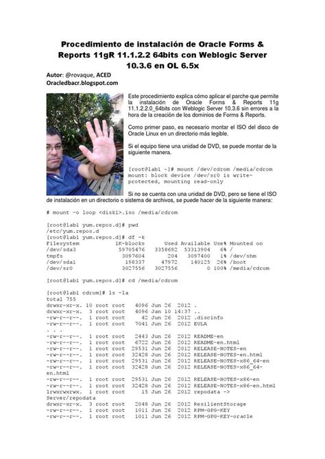 Procedimiento De Instalacion De Oracle Forms And Reports 11g 64bits En