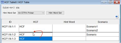 HCF Table STAMP Workbench 2 0 Documentation