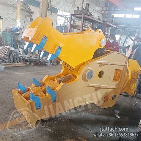 Jiangtu 360° Rotating Hydraulic Pulverizer For 10 40ton Excavators From