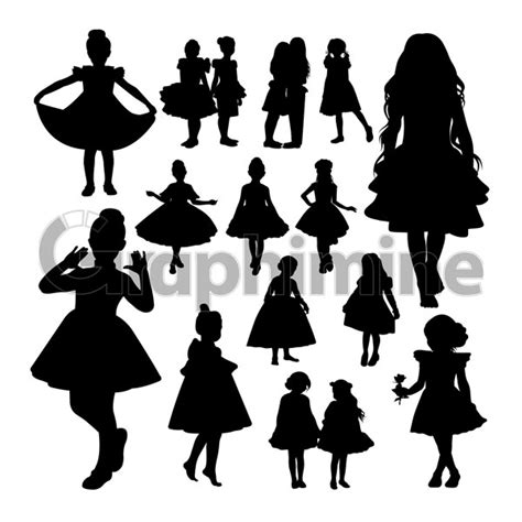 دانلود وکتور سایه دختر بچه 1 دانلود تصویر سایه دختر بچه، وکتور سایه
