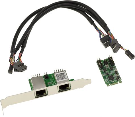 Kalea Informatique M 2 Card With 2 Gigabit Ethernet Rj45 Lan Ports For M2 Pcie Type M Or B M