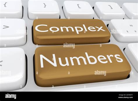 3d Illustration Of Computer Keyboard With The Script Complex Numbers On