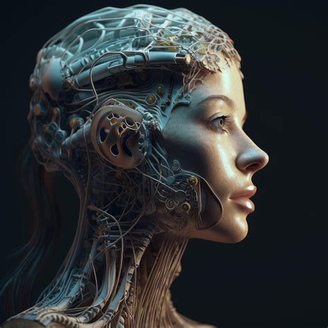 Premium Ai Image Beautiful Robot Girl Generative Ai