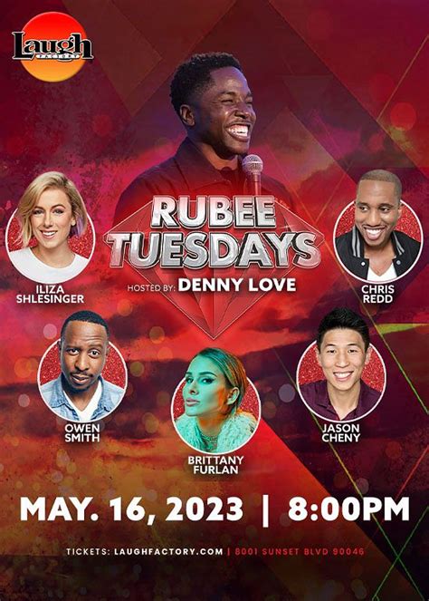 Rubee Tuesdays Tickets At Laugh Factory Hollywood In Los Angeles By