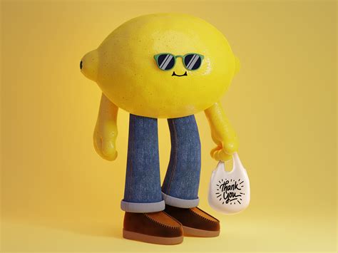 Lemon Guy 3d Character By Liliia Havryliuk On Dribbble