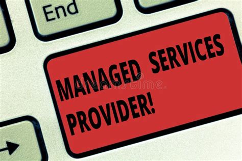 Handwriting Text Managed Services Provider Concept Meaning It Service