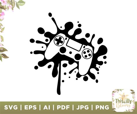 Gaming Controller Svg Controller Svg Spatter Svg Video Game Etsy Canada