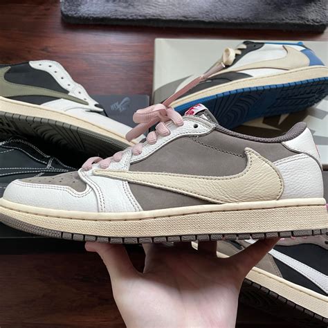 Qc These Travis Scott Jordan 1 Low Black Phantom R Fashionreps