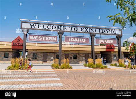 Boise Idaho August 20 2021 Entrance Gates To The Western Idaho