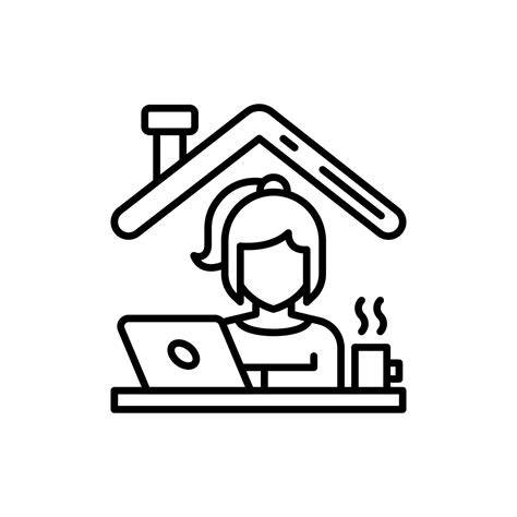 Remote Work Icon In Vector Illustration 27277523 Vector Art At Vecteezy