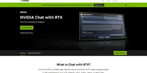 Chat With Rtx By Nvidia Avis Prix Info Ia Alternatives Aixploria