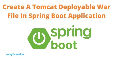 How To Create A War File In Spring Boot Application Youtube