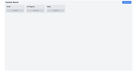 Kanban Board Free Angular Tailwind Component