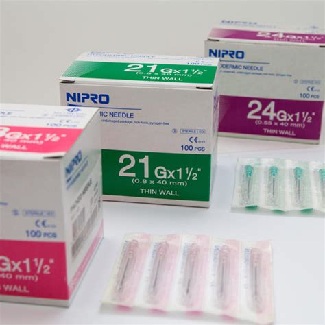 Nipro Hypodermic Needle 18g X 1 2″ 1 Box 100 Pcs Sea Th