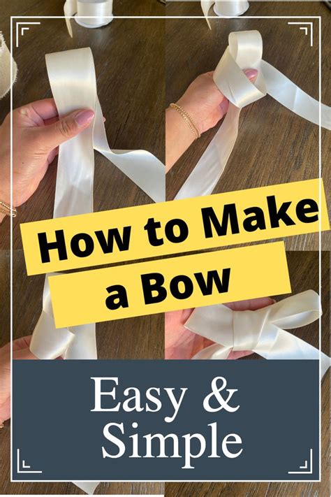 Best Way On How To Make A Simple Bow With Ribbon Ribbon Bows Christmas Bows Diy Homemade Bows