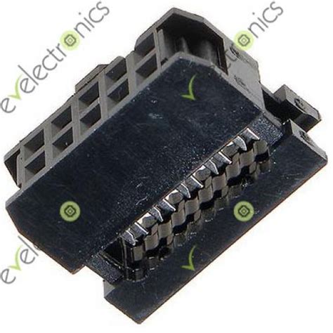 2x5 10 Pin Female Idc Socket Connector 2 54mm Pitch For Ribbon Cable In Pakistan