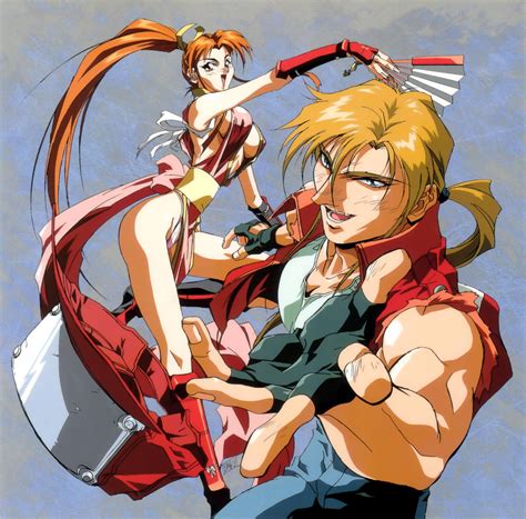 Shiranui Mai And Terry Bogard The King Of Fighters And 2 More Drawn
