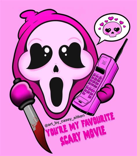 Casey Aitken On Instagram A Cute Ghost Face For Valentines Day 💖 Scream Screamfanart