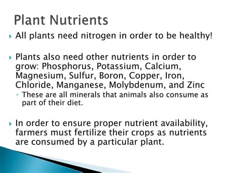 Elemental Cycles And Crop Rotation Ppt
