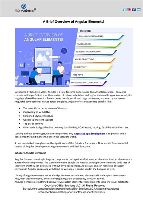 PPT Angular Elements A Mini Guide To Get Started For Angular Js App Development PowerPoint
