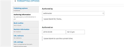 date of node creation at node editing · issue 3465 · backdrop backdrop issues · github