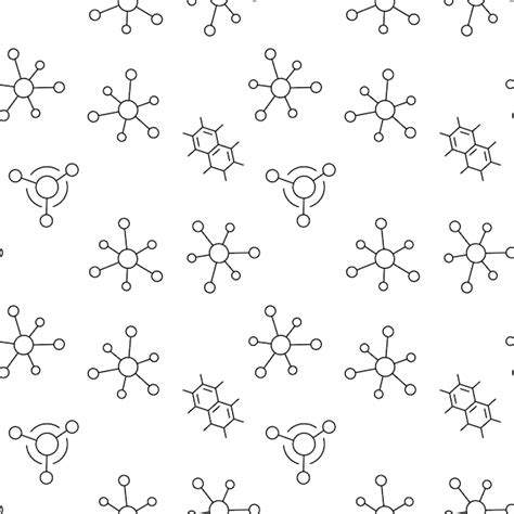 Premium Vector Seamless Vector Repeating Pattern Of Various Chemical