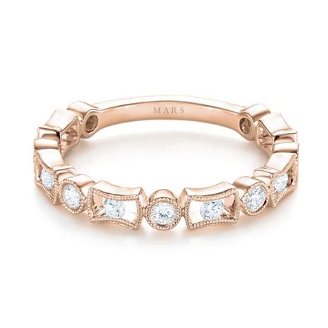 14k Rose Gold Stackable Womens Wedding Band 103667 Seattle Bellevue