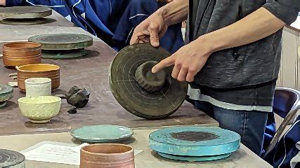 陶器作り① 朝日町立 朝日中学校