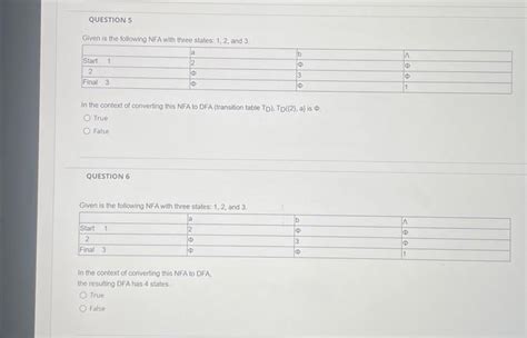 Solved Given Is The Following Nfa With Three Stales 12
