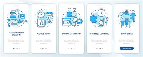 Agricultural Innovations Blue Onboarding Mobile App Screen Mockup Digital Vector Vector Mockup