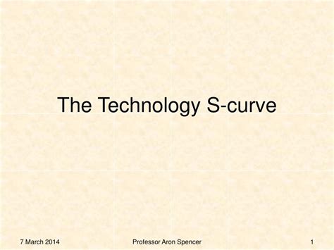 Ppt The Technology S Curve Powerpoint Presentation Free Download