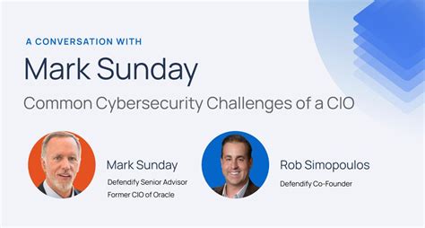 A Conversation With Mark Sunday Common Cybersecurity Challenges Of A Cio Defendify Rob