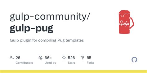 Github Gulp Community Gulp Pug Gulp Plugin For Compiling Pug Templates