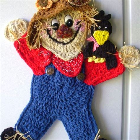 Crochet Scarecrow Wall Hanging My Own Design By Jerre Lollman Fall
