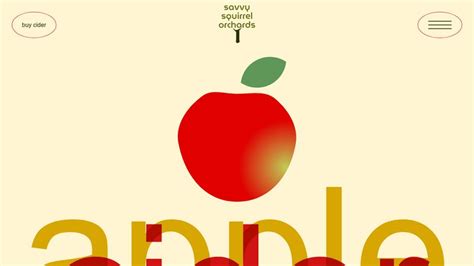 apple cider website using gsap scrolltrigger and svg animation